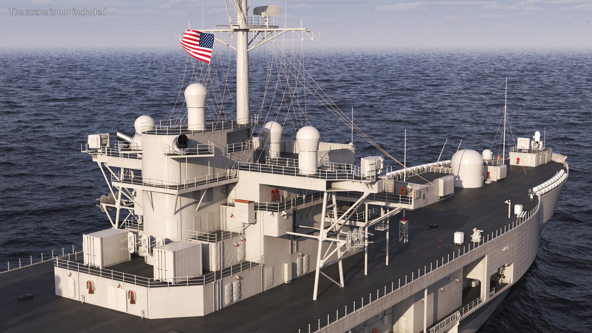 3D model Command Ship USS Mount Whitney - TurboSquid 2015823