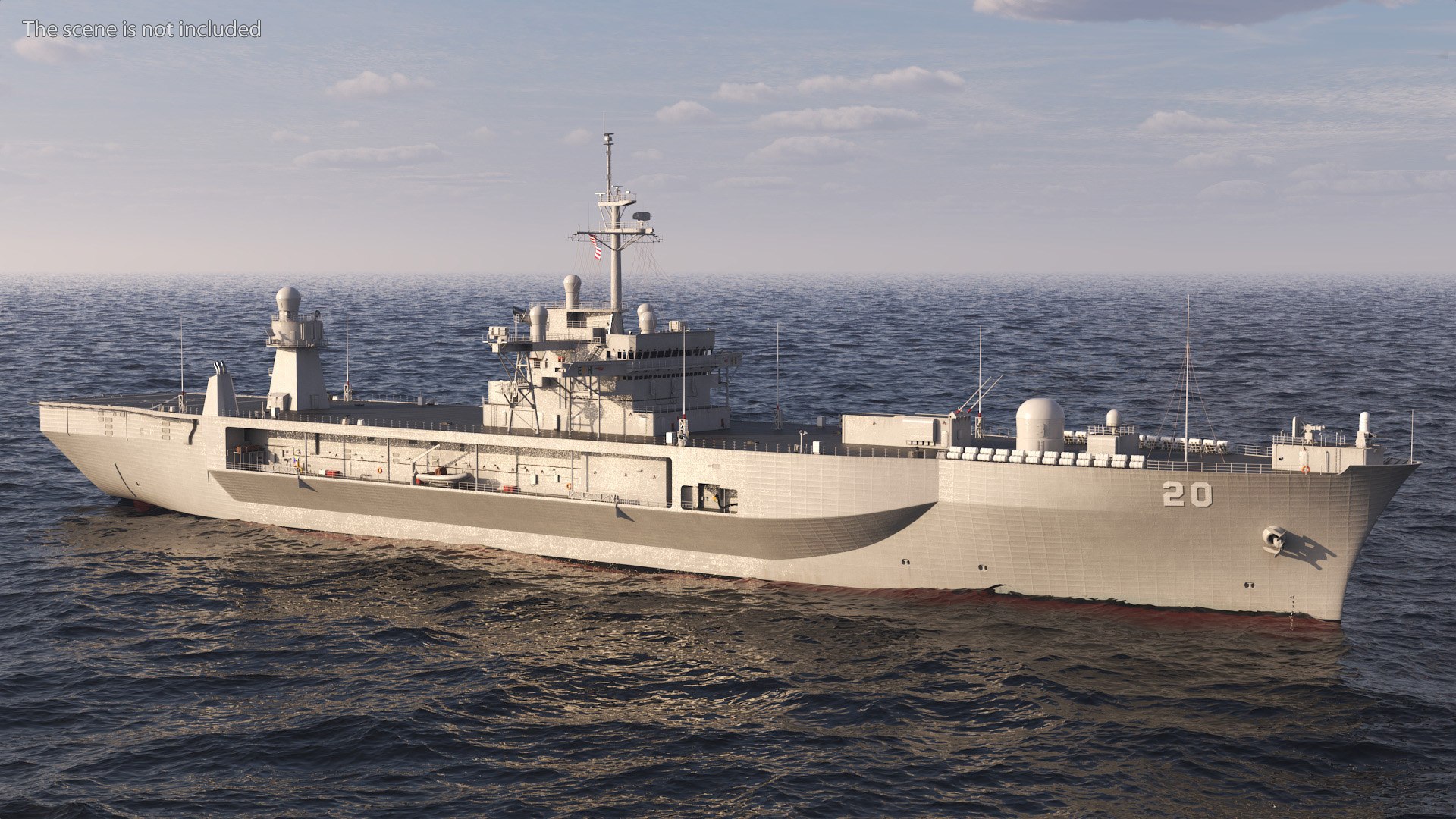 3D model Command Ship USS Mount Whitney - TurboSquid 2015823