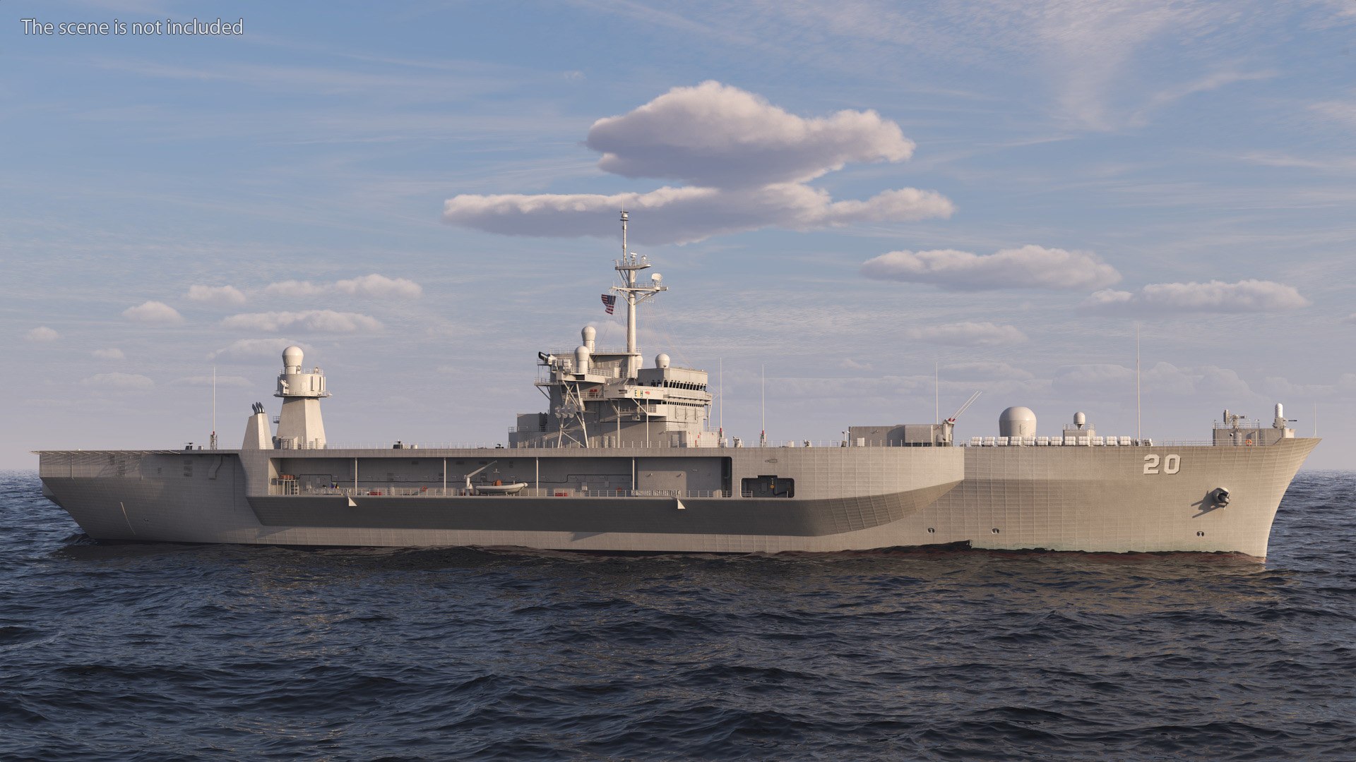 3D model Command Ship USS Mount Whitney - TurboSquid 2015823