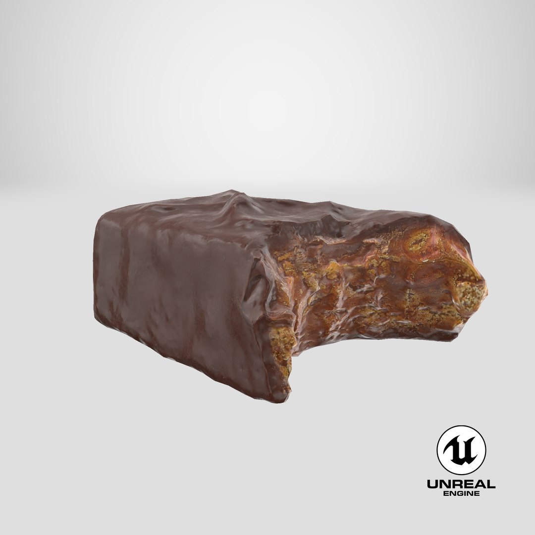 Snickers Chocolate Bar Bitten 3D Model - TurboSquid 1722729