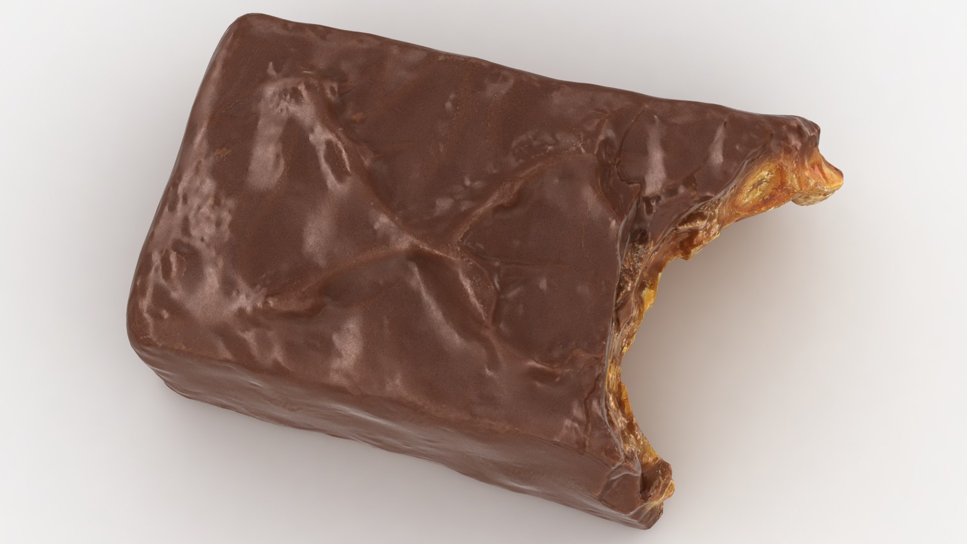 Snickers Chocolate Bar Bitten 3D model - TurboSquid 1722729
