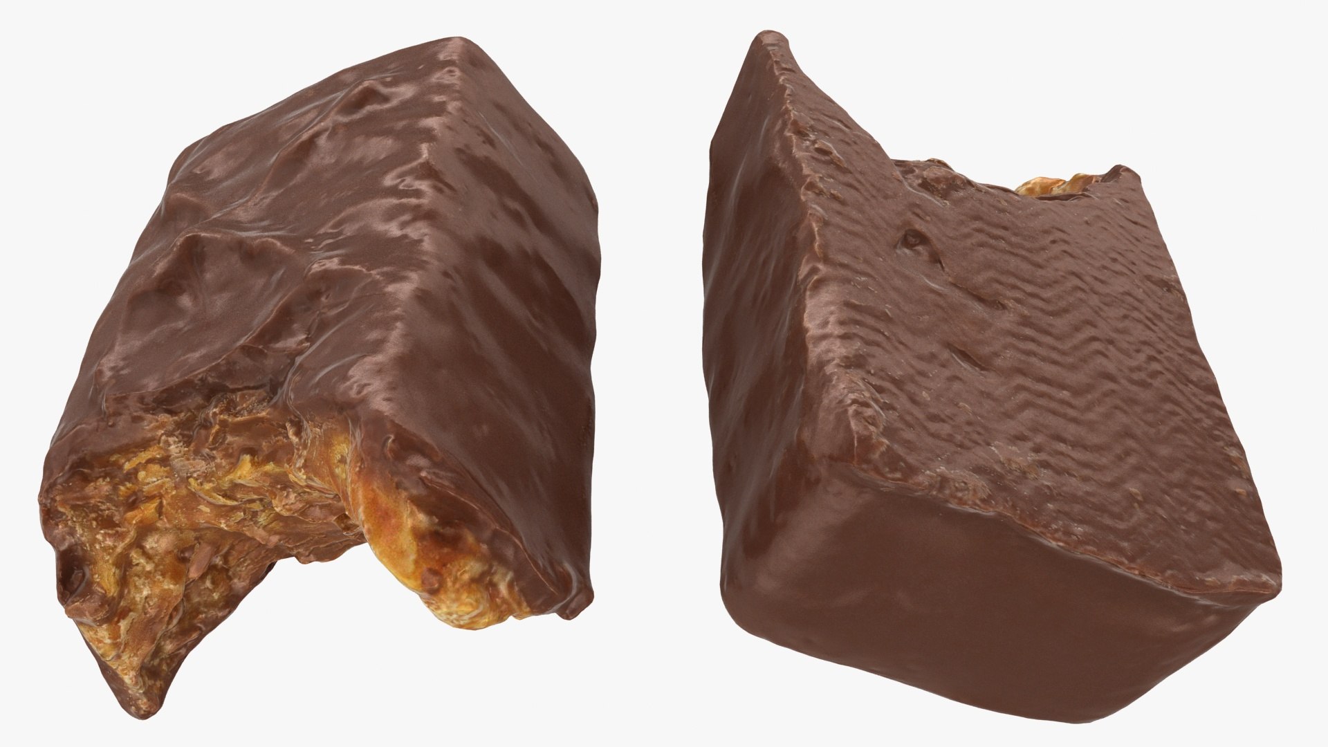 Snickers Chocolate Bar Bitten 3D model - TurboSquid 1722729