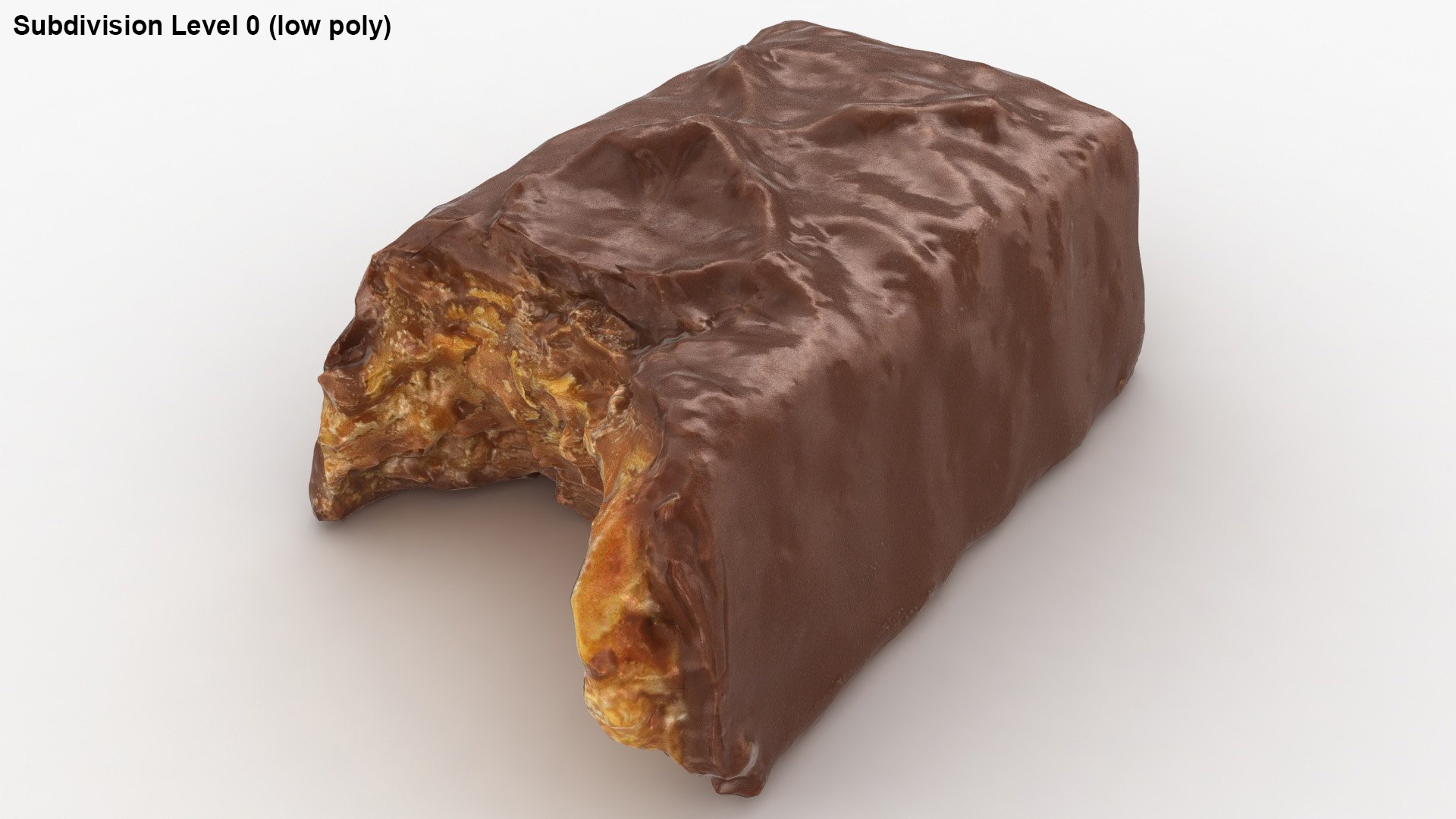 Snickers Chocolate Bar Bitten 3D Model - TurboSquid 1722729