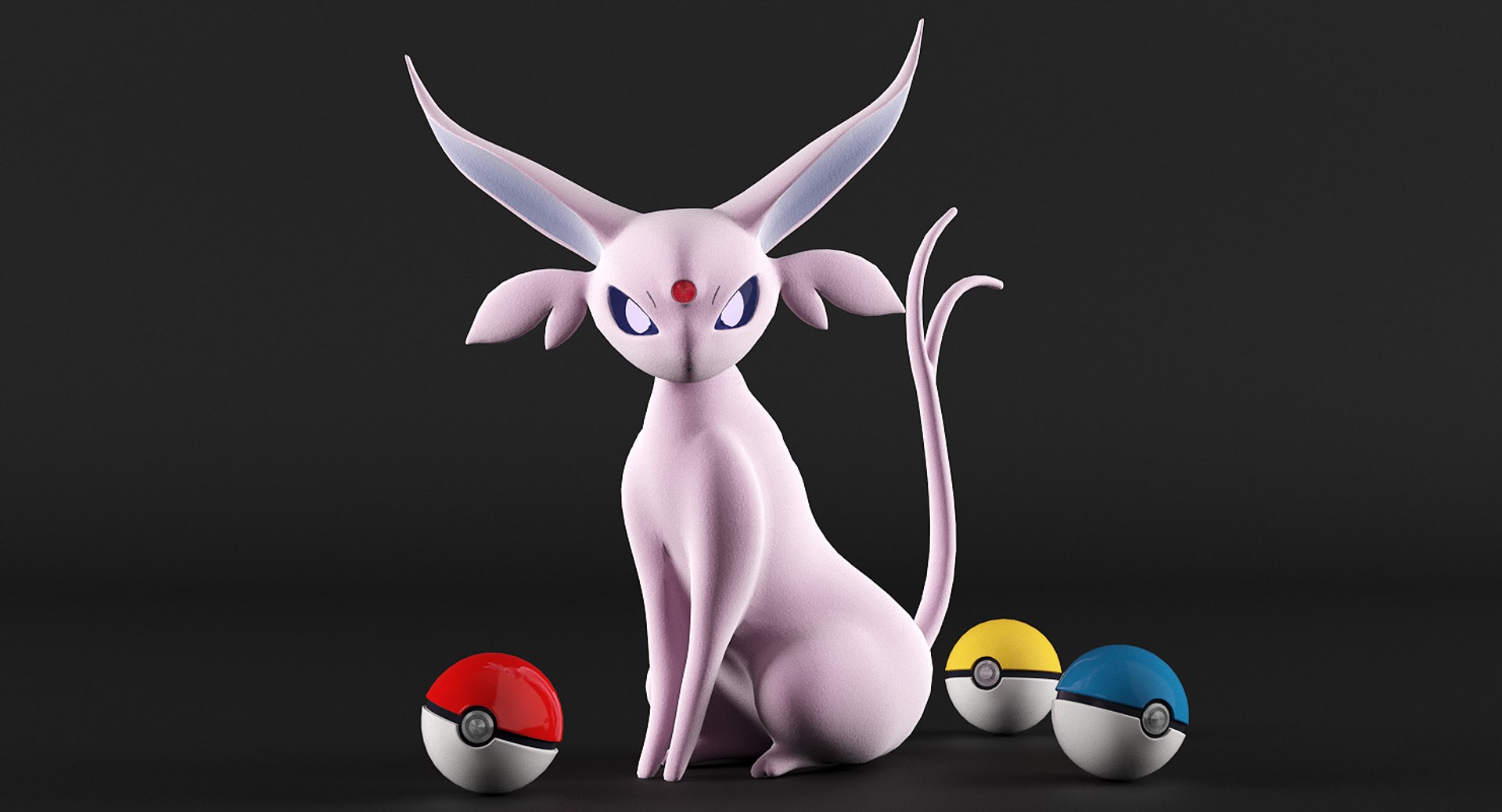 Espeon pokemon 3D model | 1144105 | TurboSquid