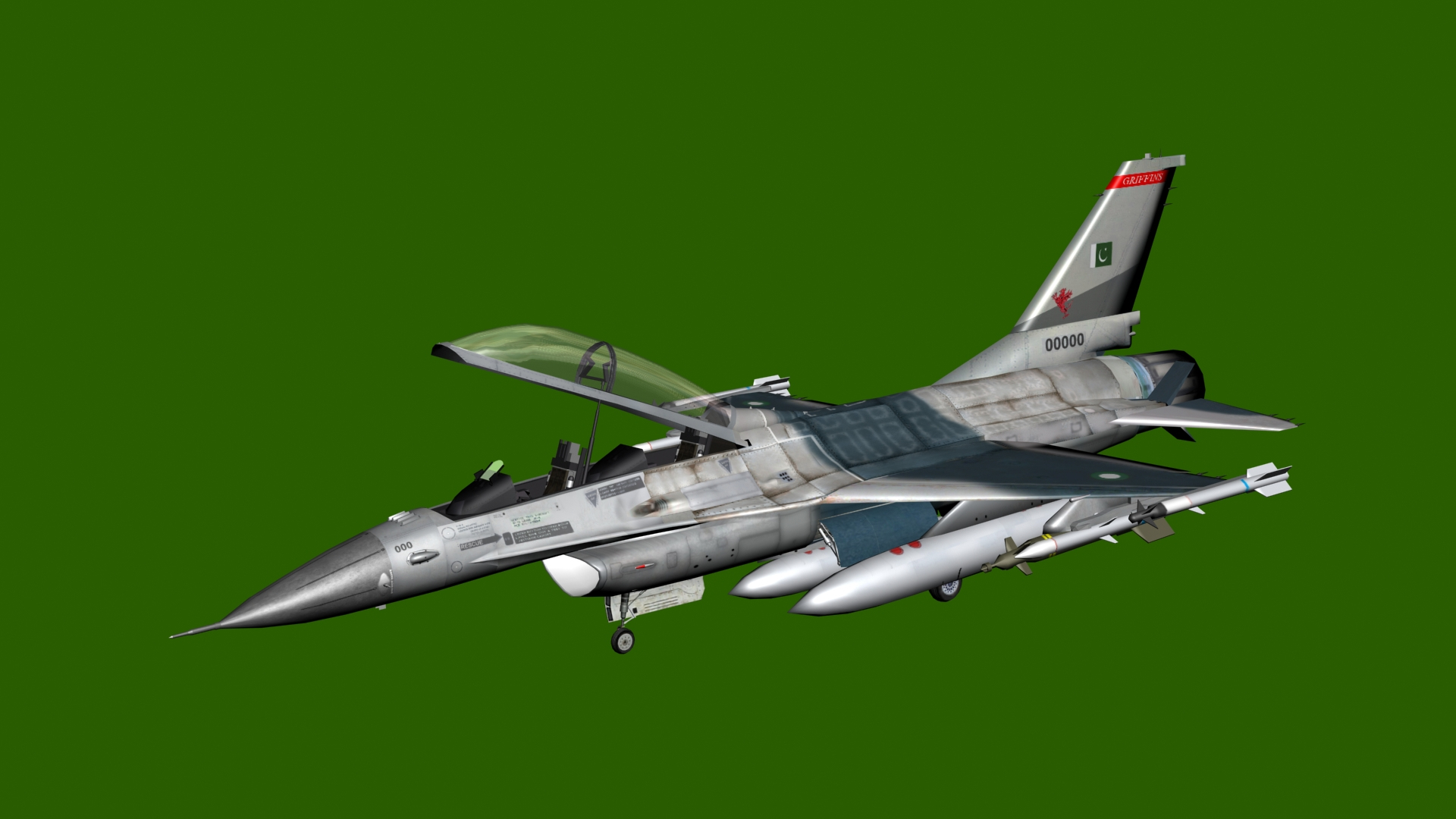 F-16 Different Variants 3D Model - TurboSquid 1928603