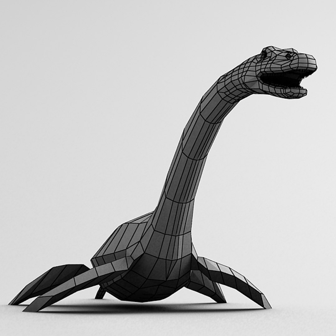 Plesiosaurus Dinosaur 3d Model