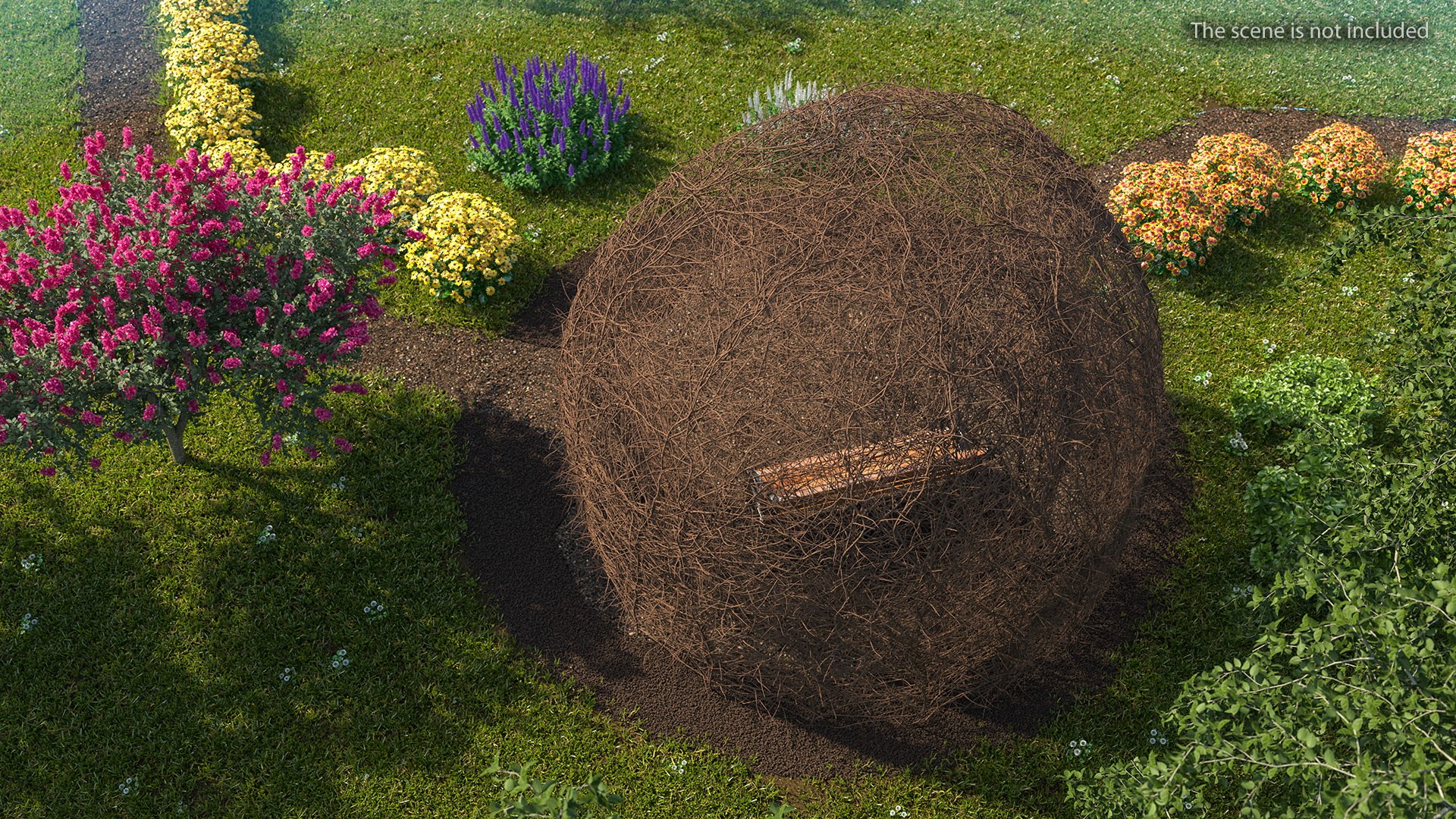 Branch gazebo shrub model - TurboSquid 1634830