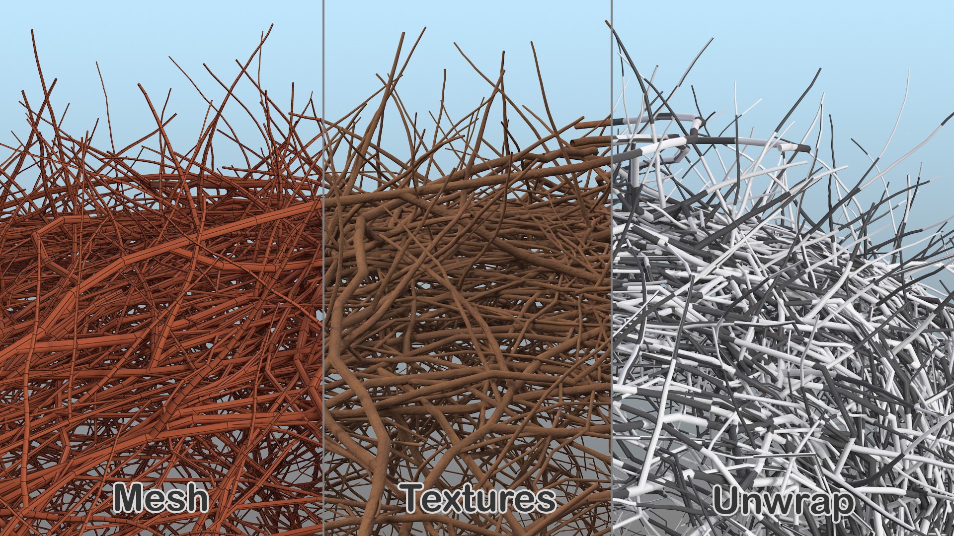 Branch gazebo shrub model - TurboSquid 1634830