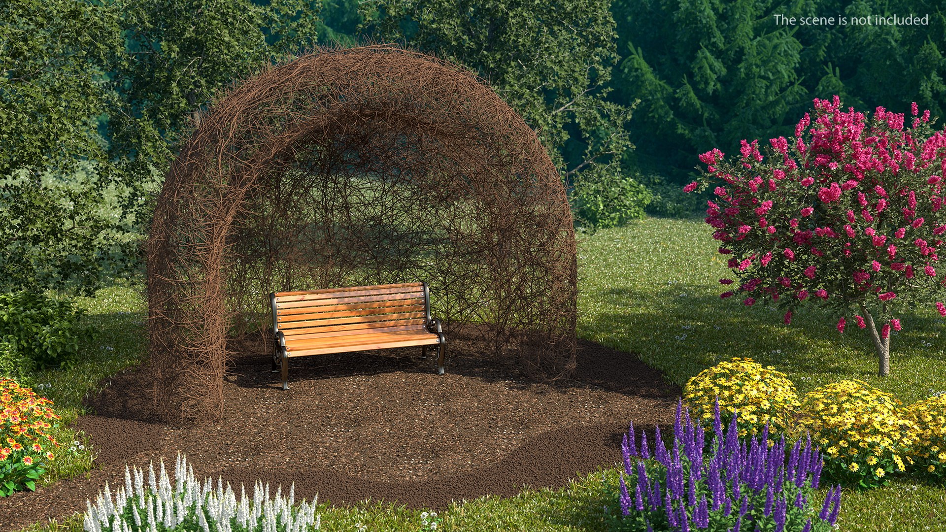 Branch gazebo shrub model - TurboSquid 1634830