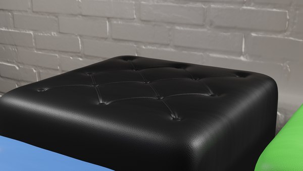 modelo 3d Sofá puff - TurboSquid 1567866