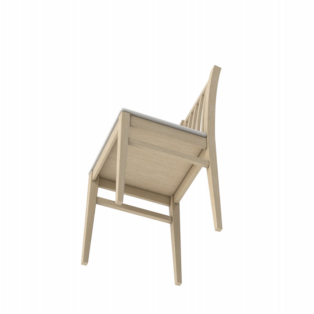 3D Wooden Chair Model - TurboSquid 2068664