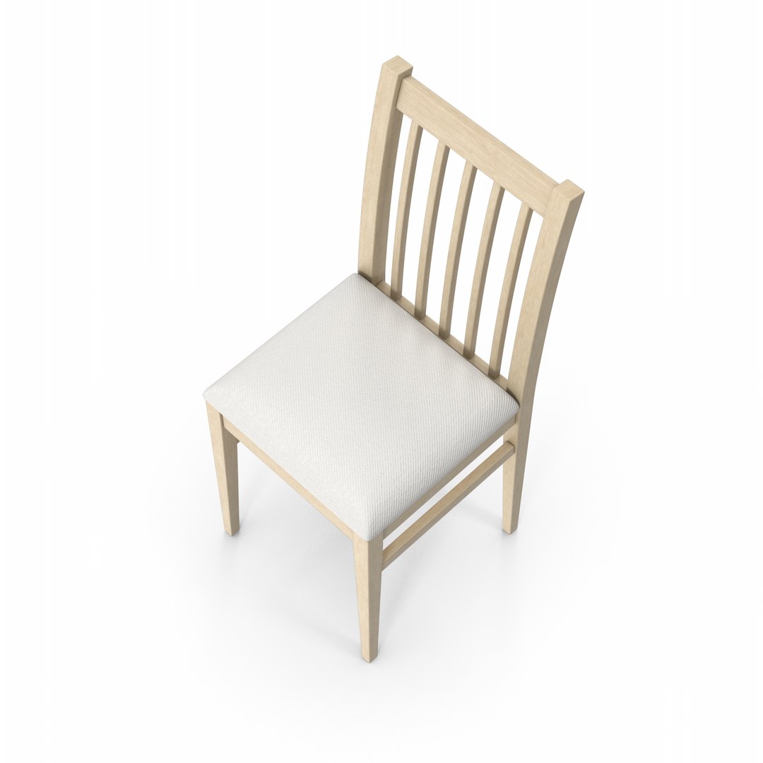 3D Wooden Chair Model - TurboSquid 2068664