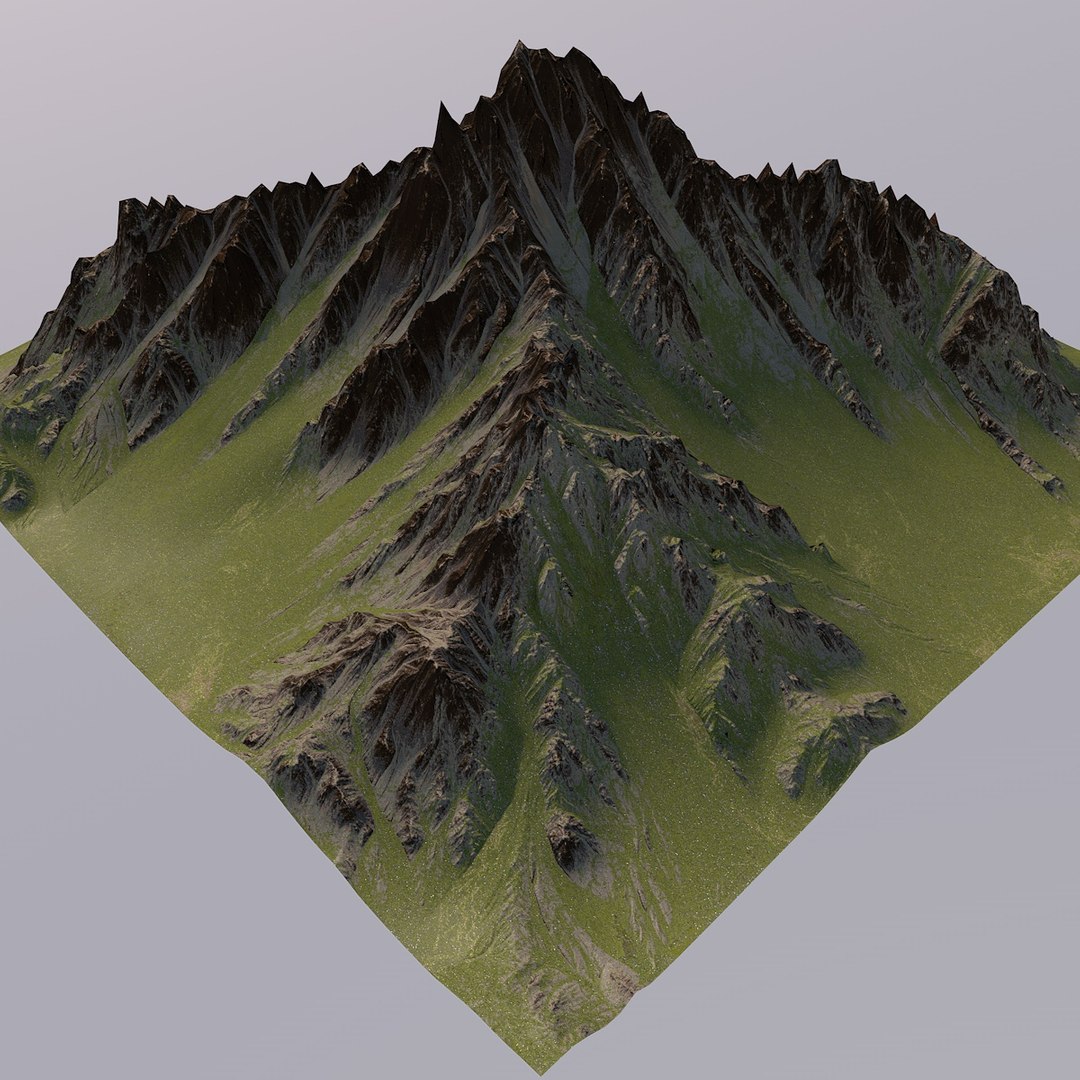 3D Mountain Terrain | 1147935 | TurboSquid