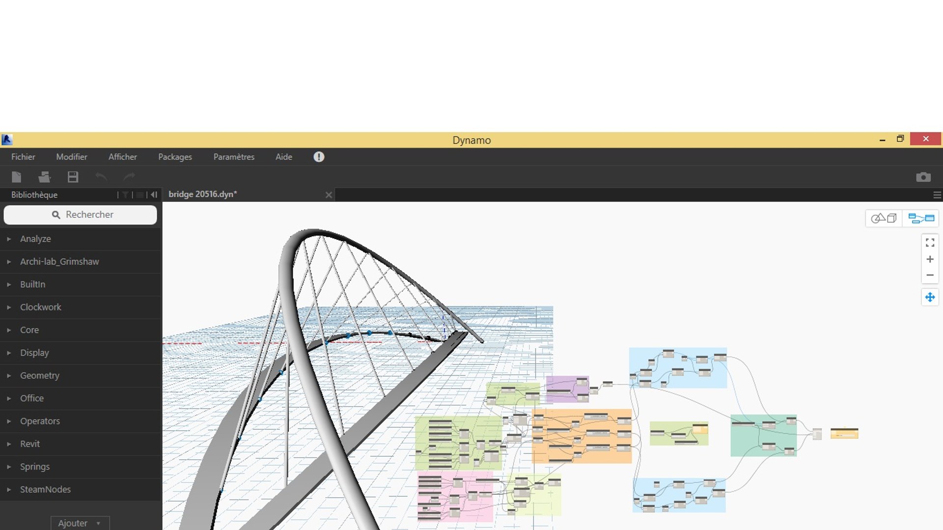 3d Dynamo Parametric Bridge Model