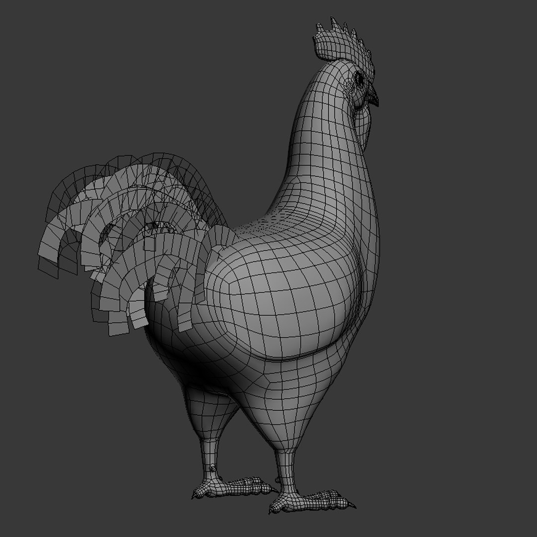 Dugm02 Rooster 3d Dxf