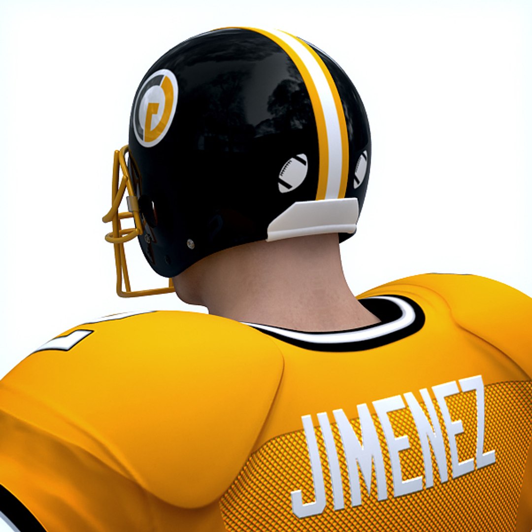 rigged american football player max