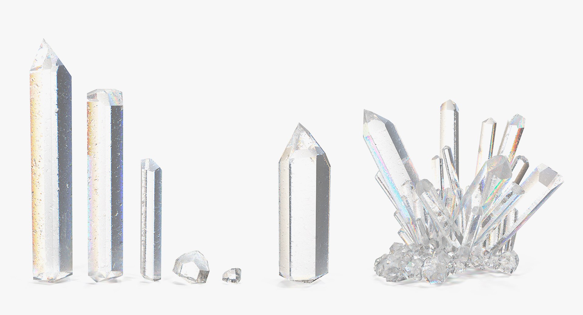 Mineral Quartz Collections 3D Model - TurboSquid 1475959
