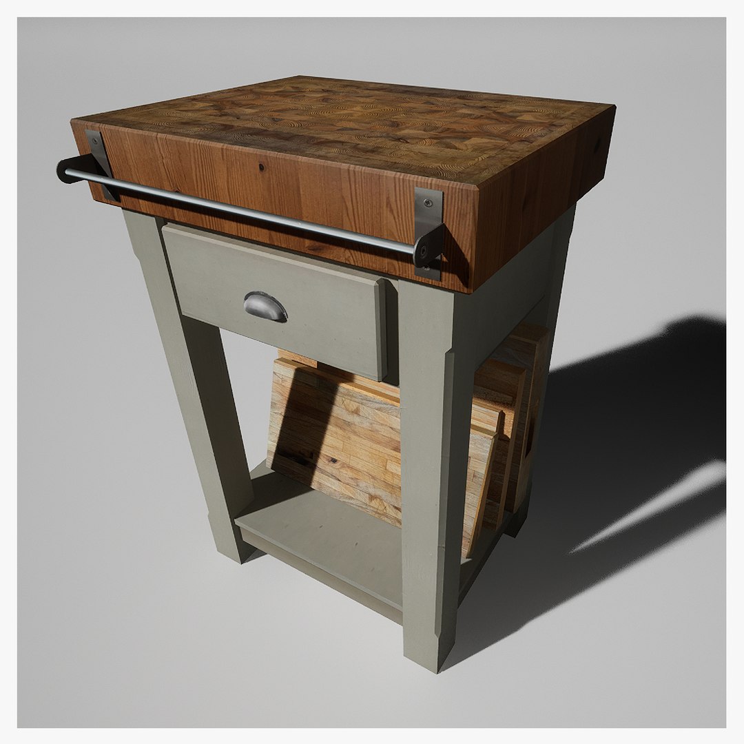 3D Butcher Block - TurboSquid 1952293