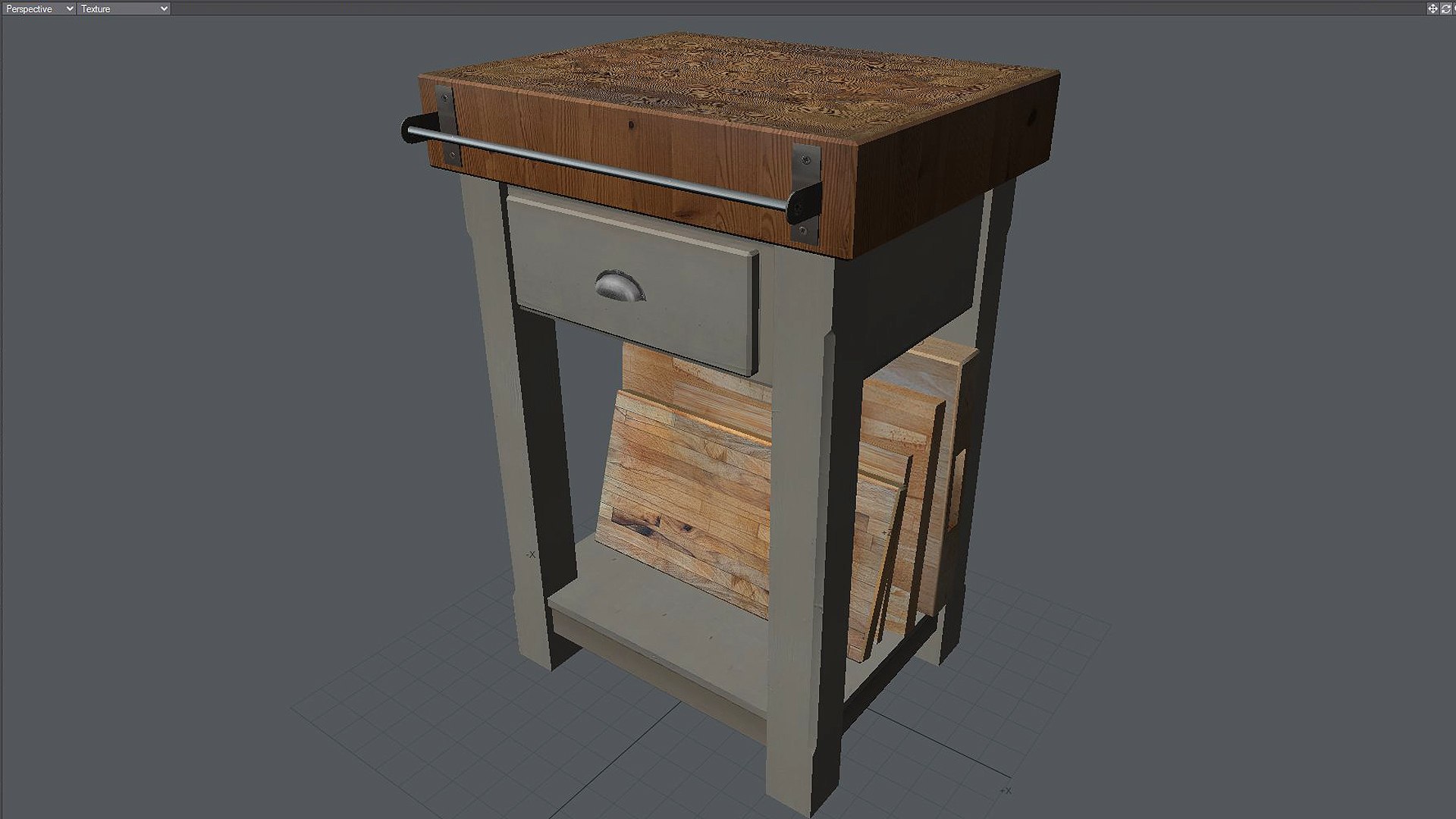 3D Butcher Block - TurboSquid 1952293