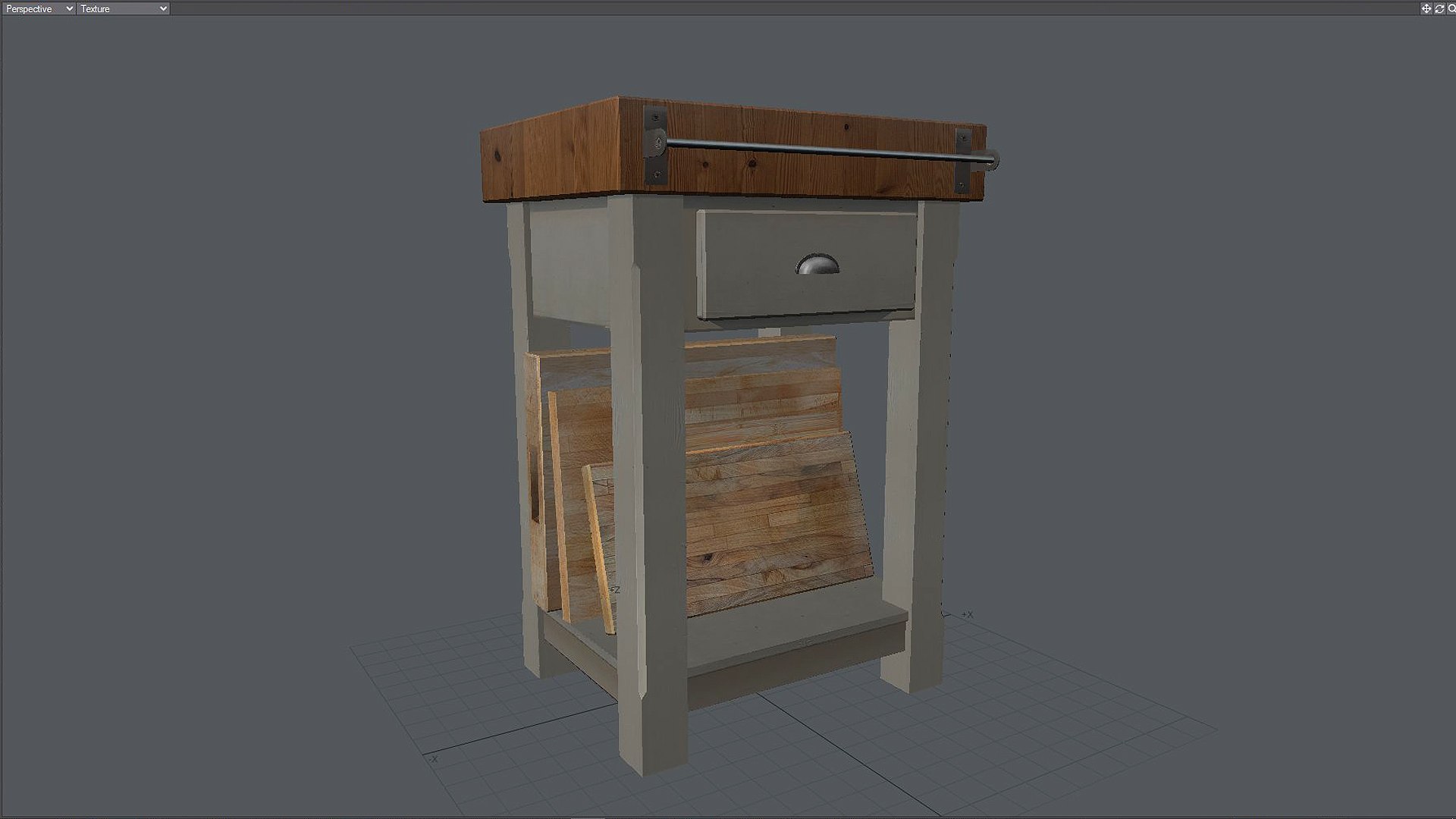 3D Butcher Block - TurboSquid 1952293