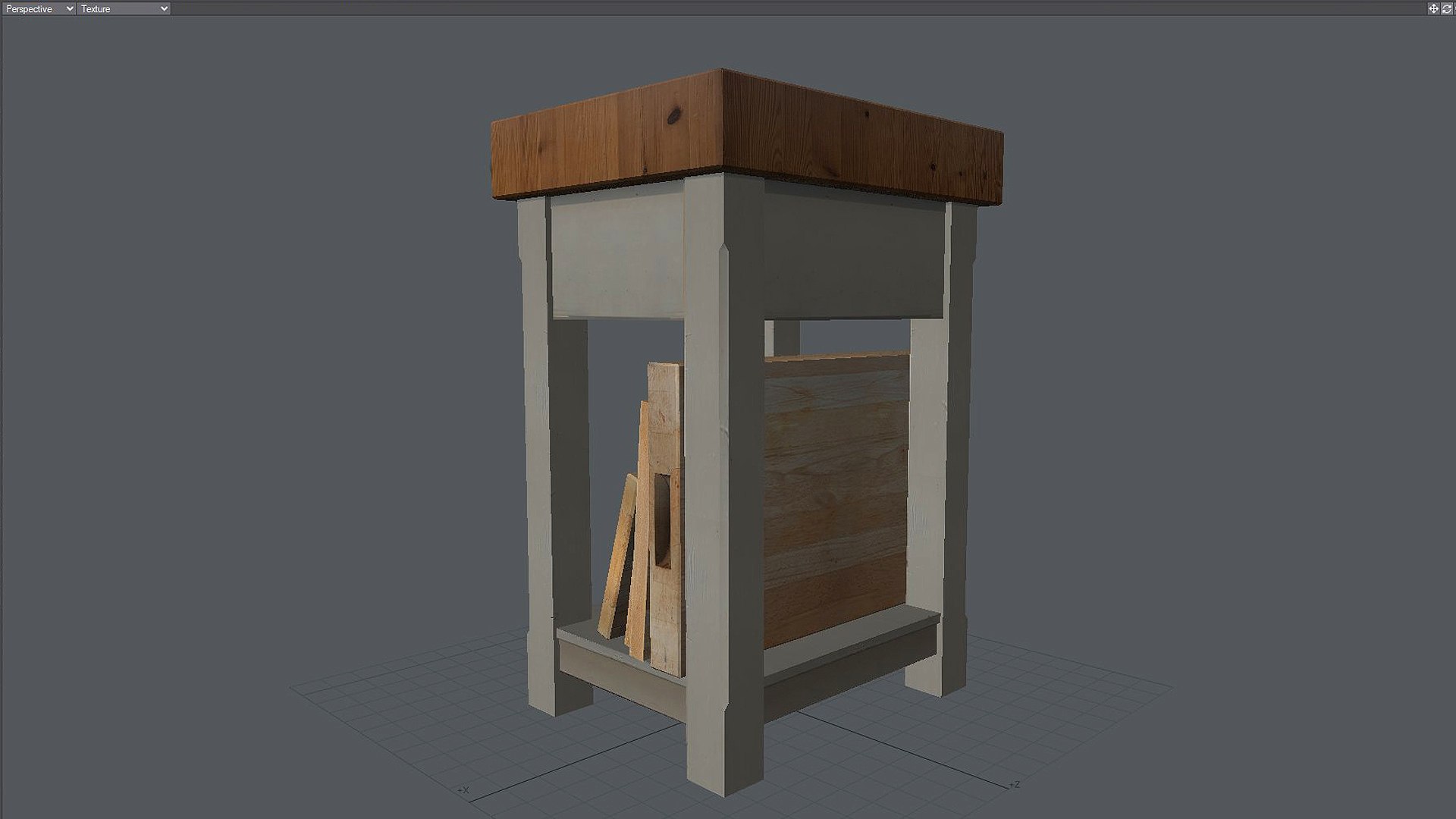 3D Butcher Block - TurboSquid 1952293