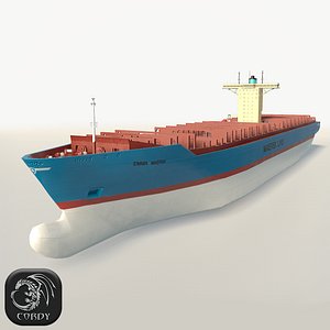 Container Ship Maersk Emma 3D Model - TurboSquid 1348494