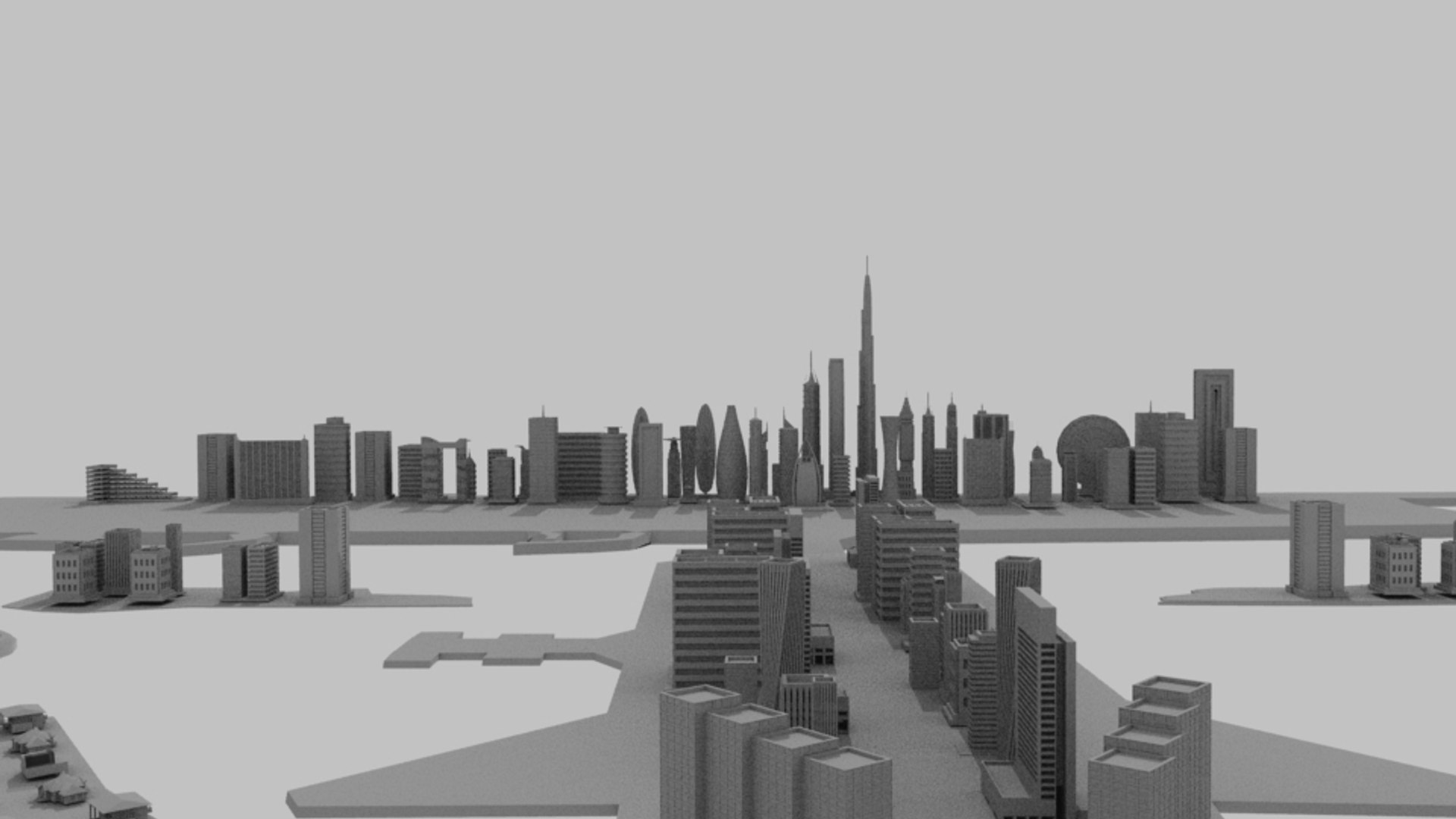 3D Dubai Palm Island model - TurboSquid 2056344