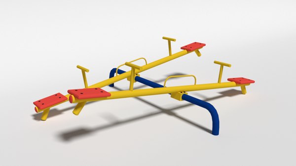 Seesaw playground 3D - TurboSquid 1543134