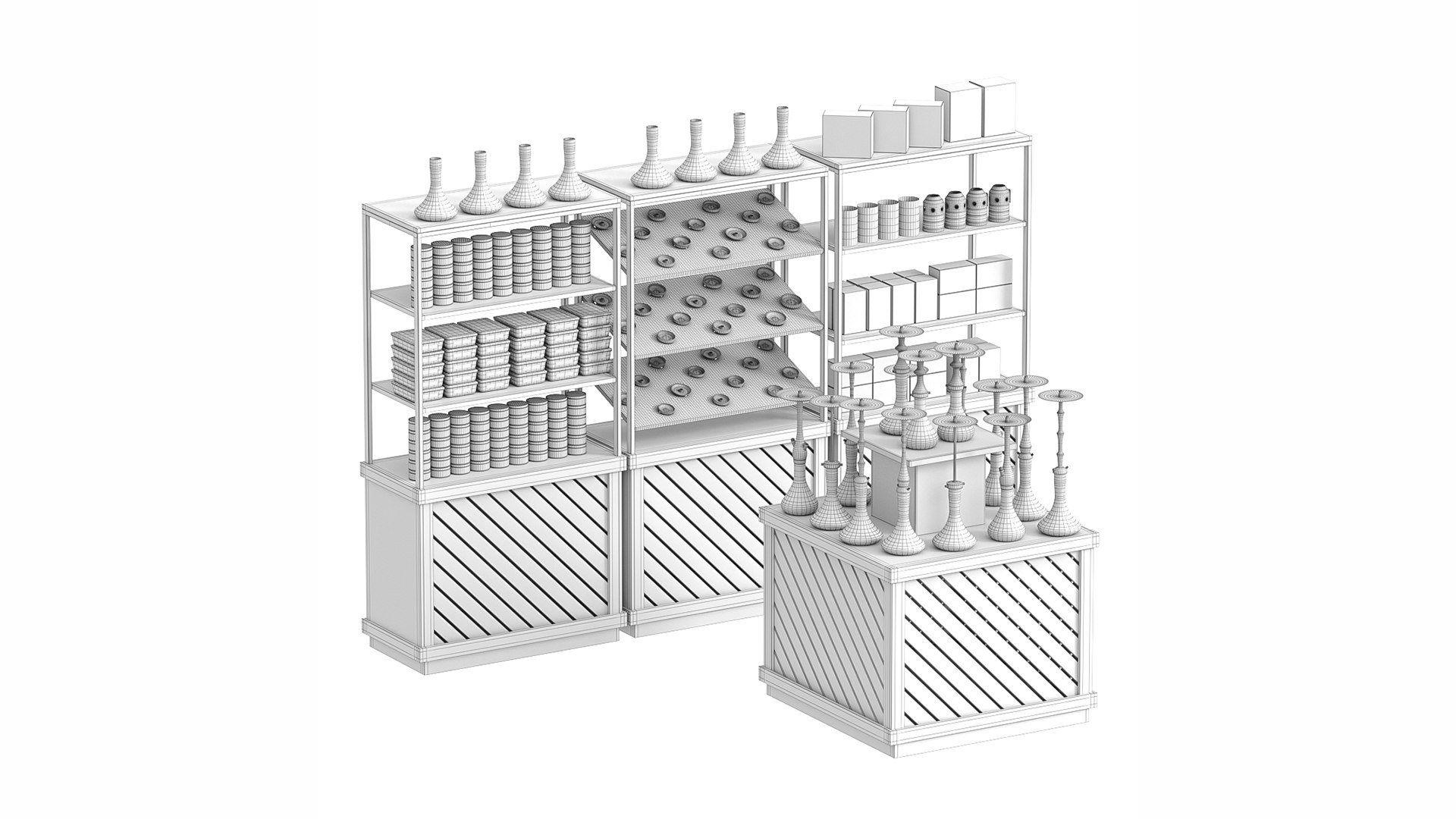 3D Hookah Display Stands - TurboSquid 2003096