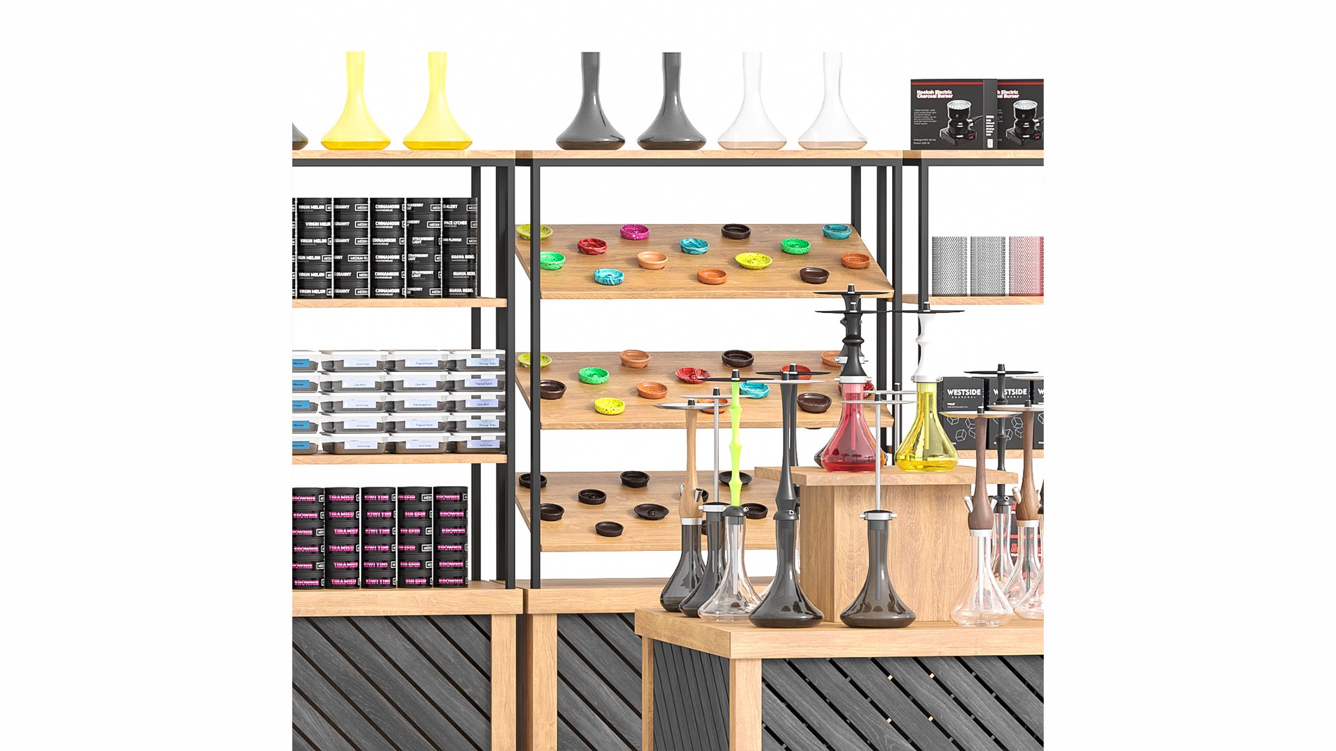 3D Hookah Display Stands - TurboSquid 2003096