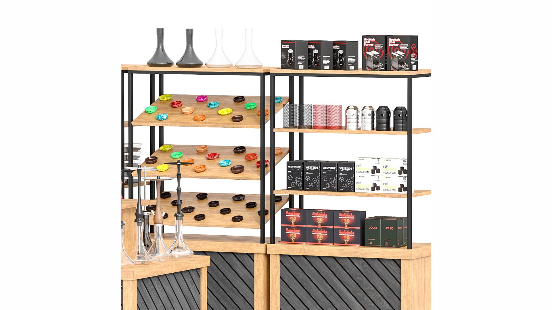 3D Hookah Display Stands - TurboSquid 2003096