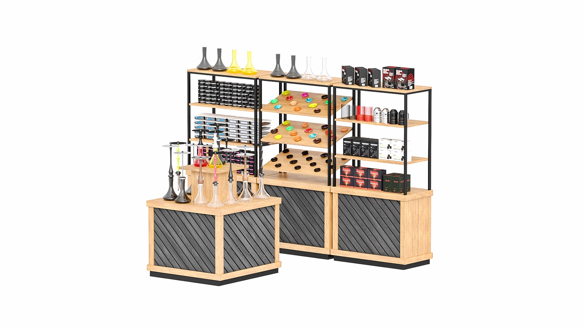 3D Hookah Display Stands - TurboSquid 2003096