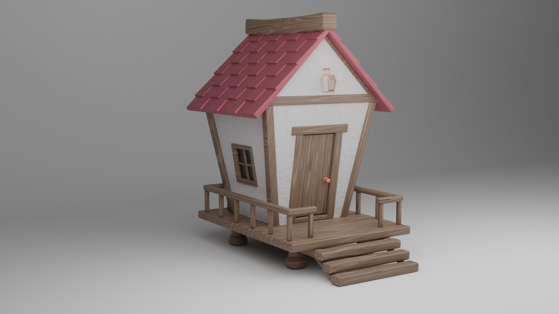 Toon House 3D - TurboSquid 2090495