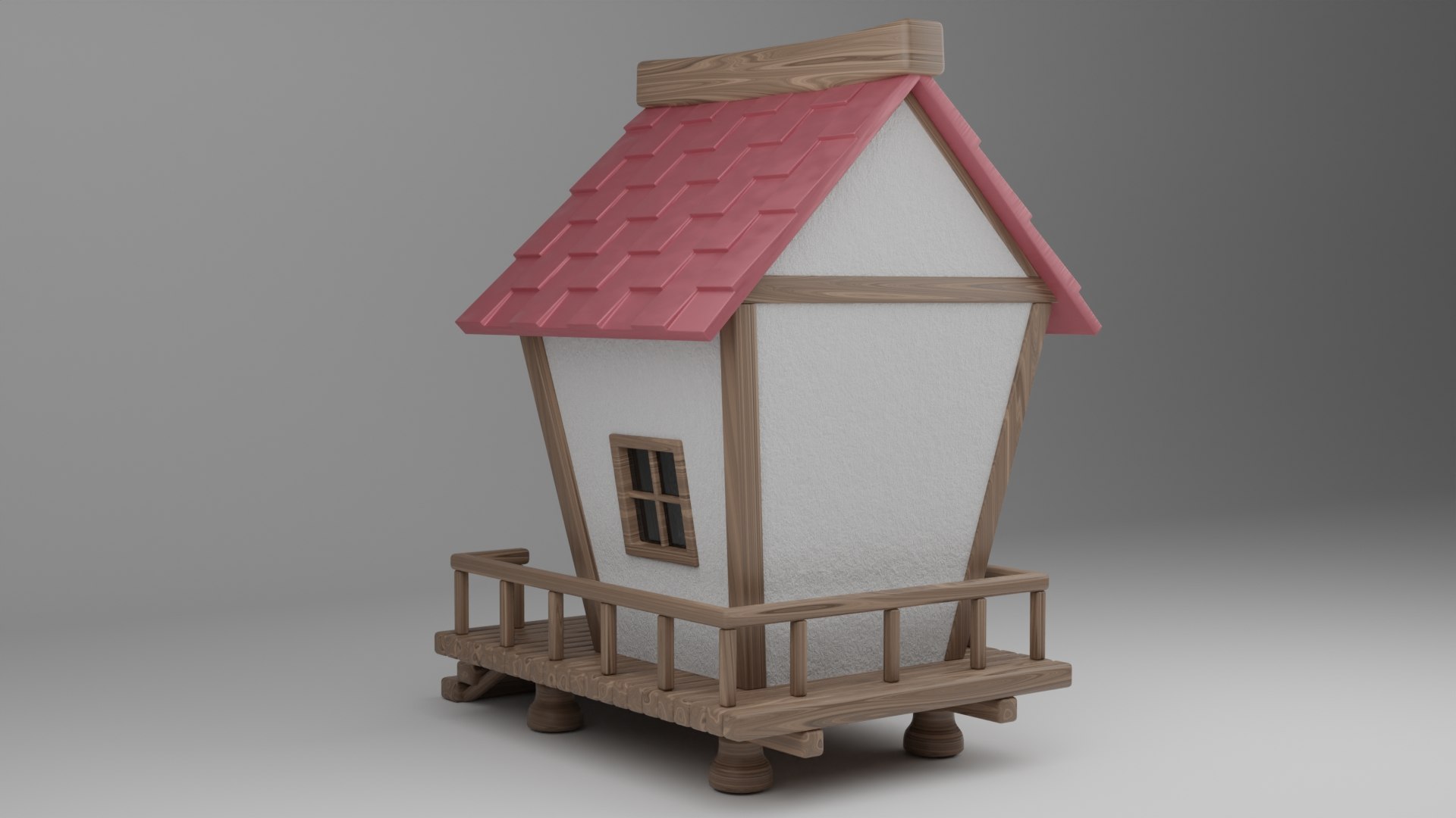 Toon House 3D - TurboSquid 2090495