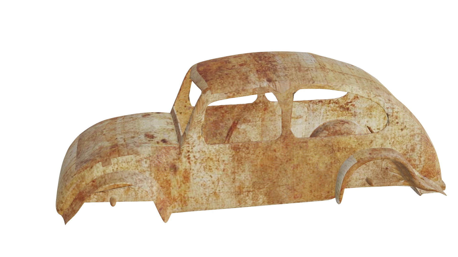 Rusty Scrap Car 3D Model - TurboSquid 1880384