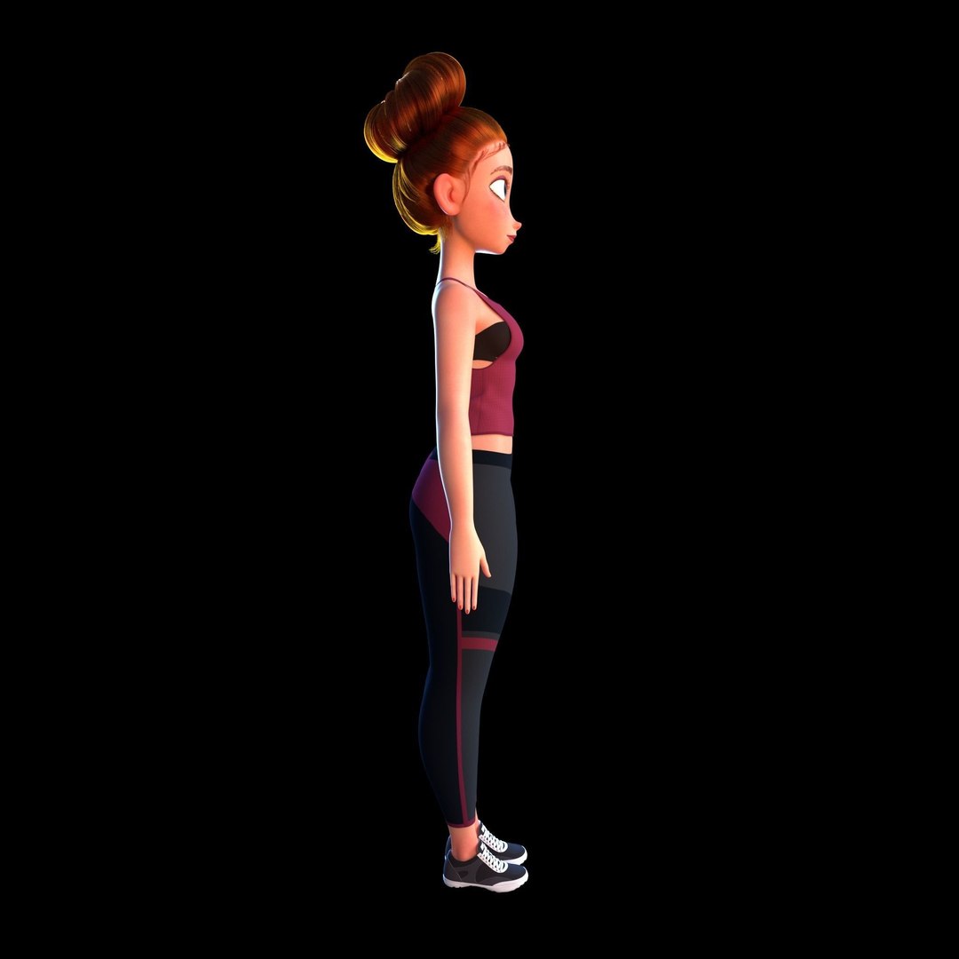 3D Kate Character Animation - TurboSquid 1630373