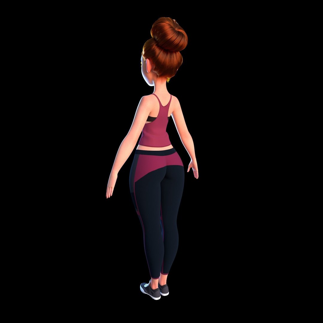 3D Kate Character Animation - TurboSquid 1630373