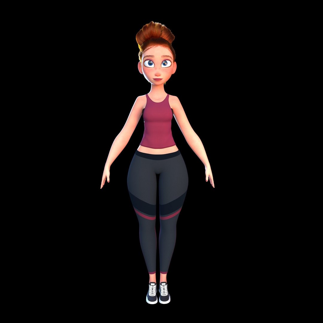 3D Kate Character Animation - TurboSquid 1630373