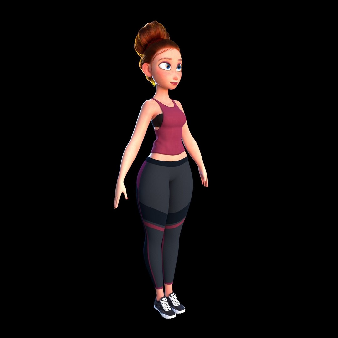 3D Kate Character Animation - TurboSquid 1630373