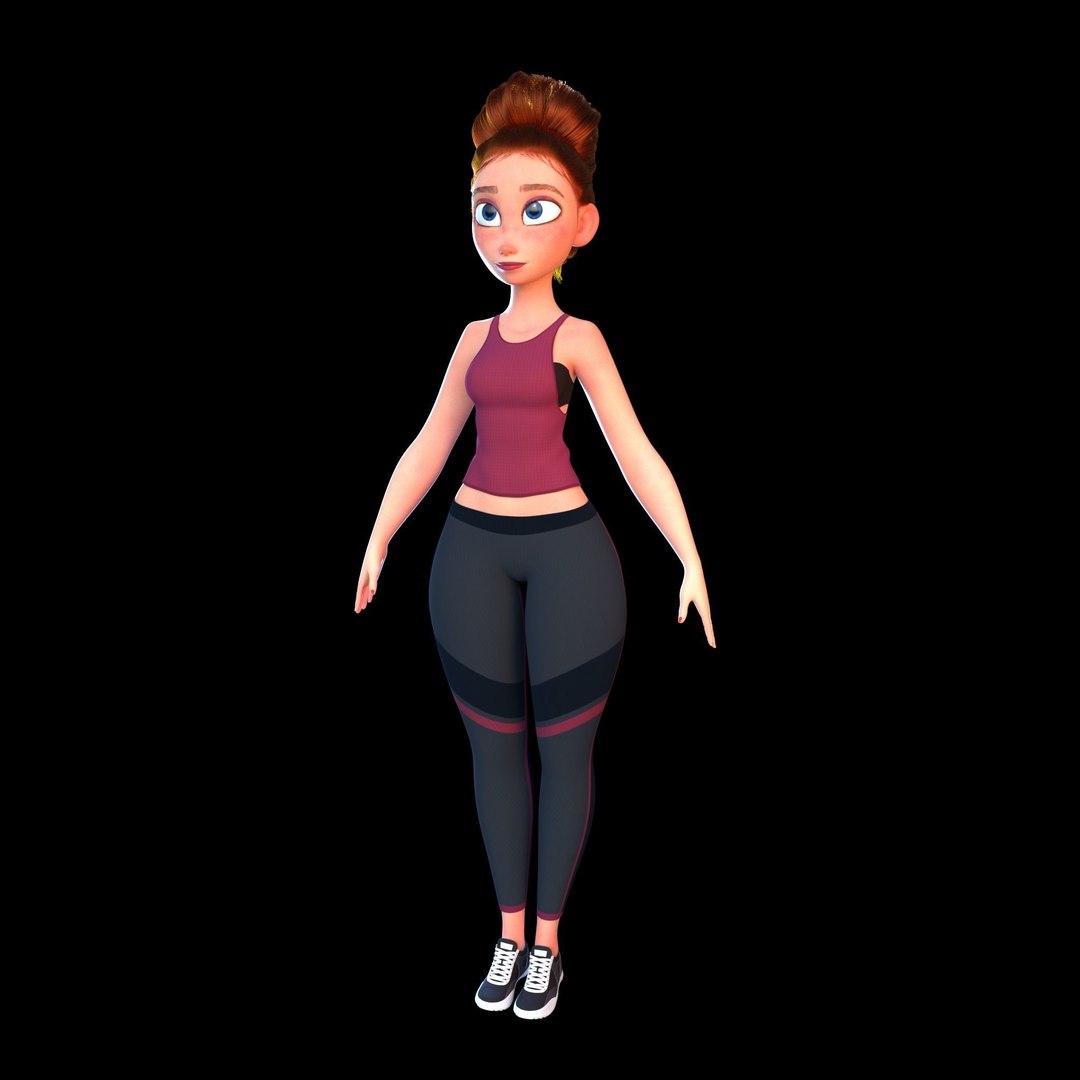 3D Kate Character Animation - TurboSquid 1630373
