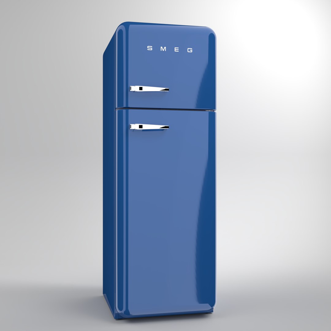 Blender Smeg Fridge Navy 3D Model - TurboSquid 1480084