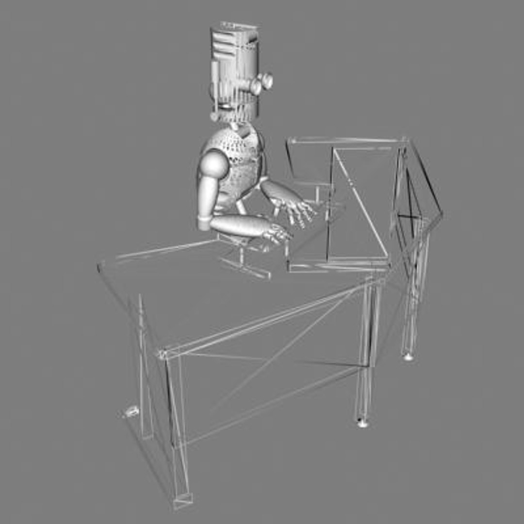 3d model droid desk