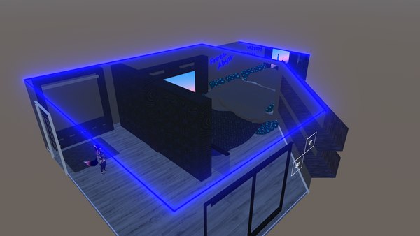 3D model Vrchat World Low Poly - TurboSquid 2000555