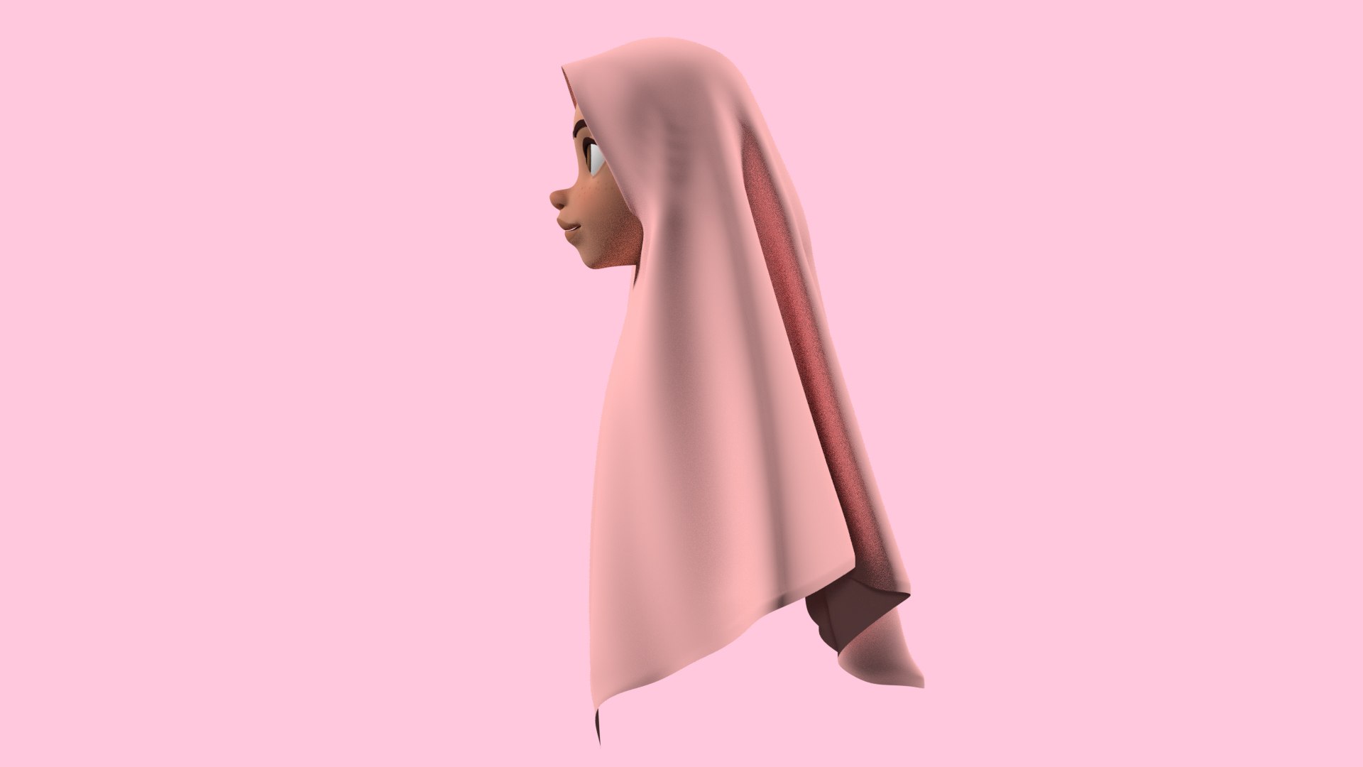 Hijab 3D Model - TurboSquid 1513696