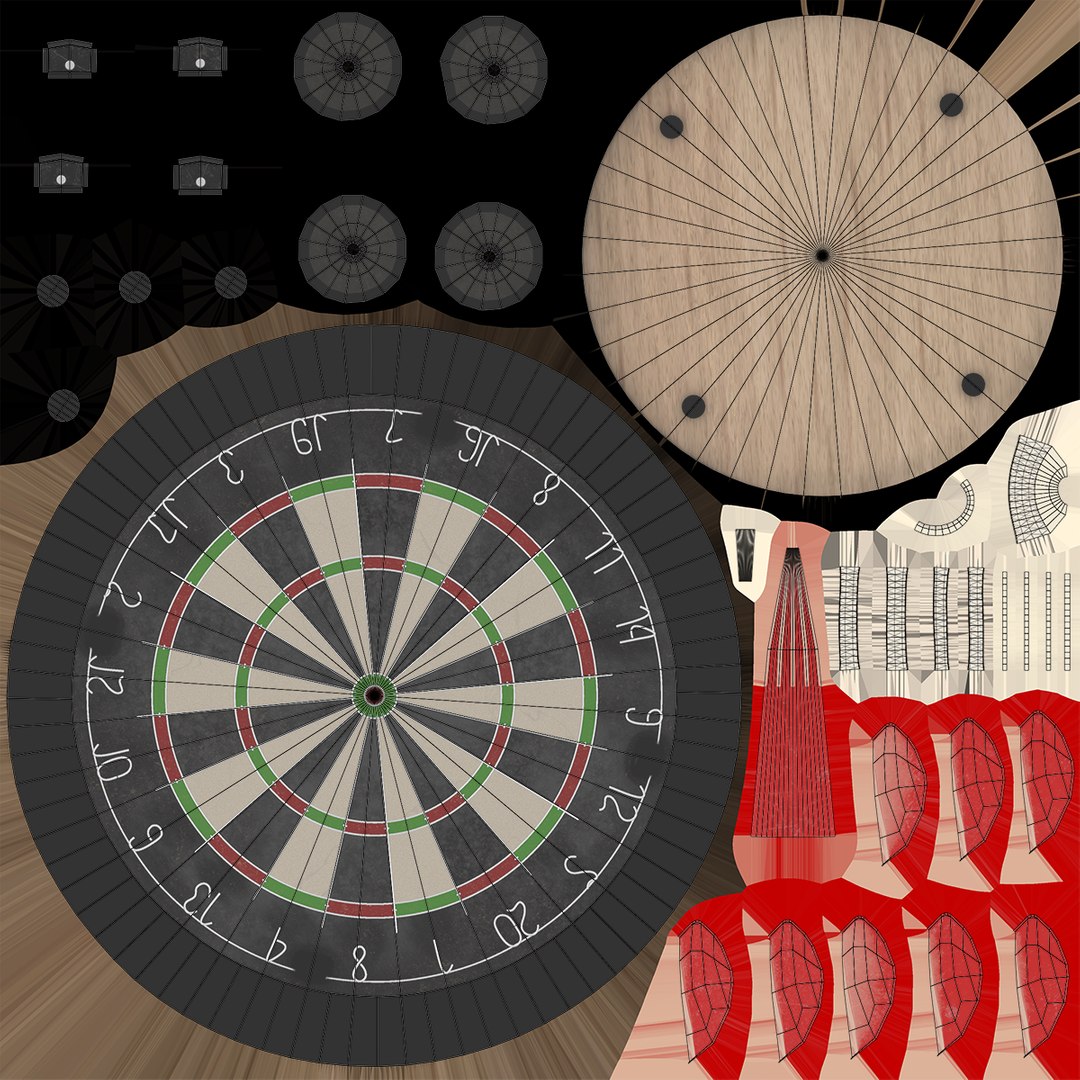 3D Dart Board Model - TurboSquid 2132812