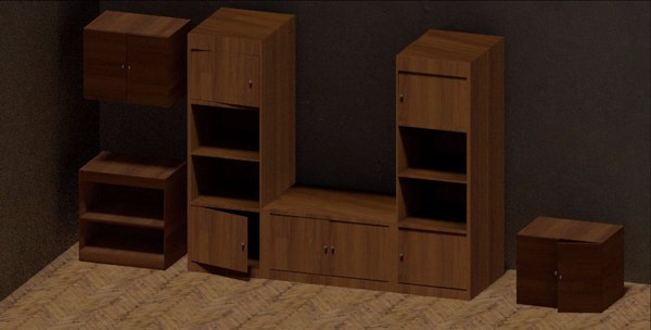 Free Blender Bookshelf Models | TurboSquid