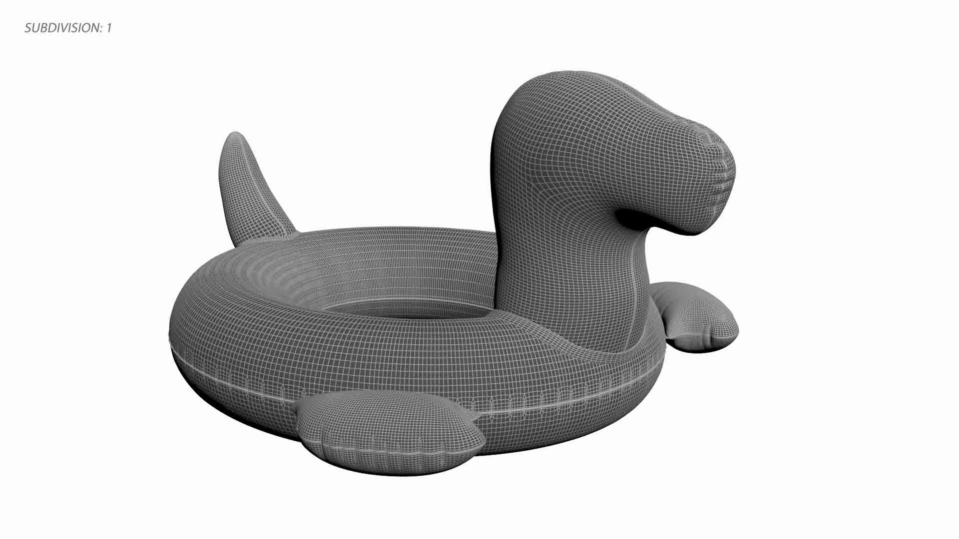 Inflatable Kid Seal Pool Float Buoy 3D Model - TurboSquid 2229518