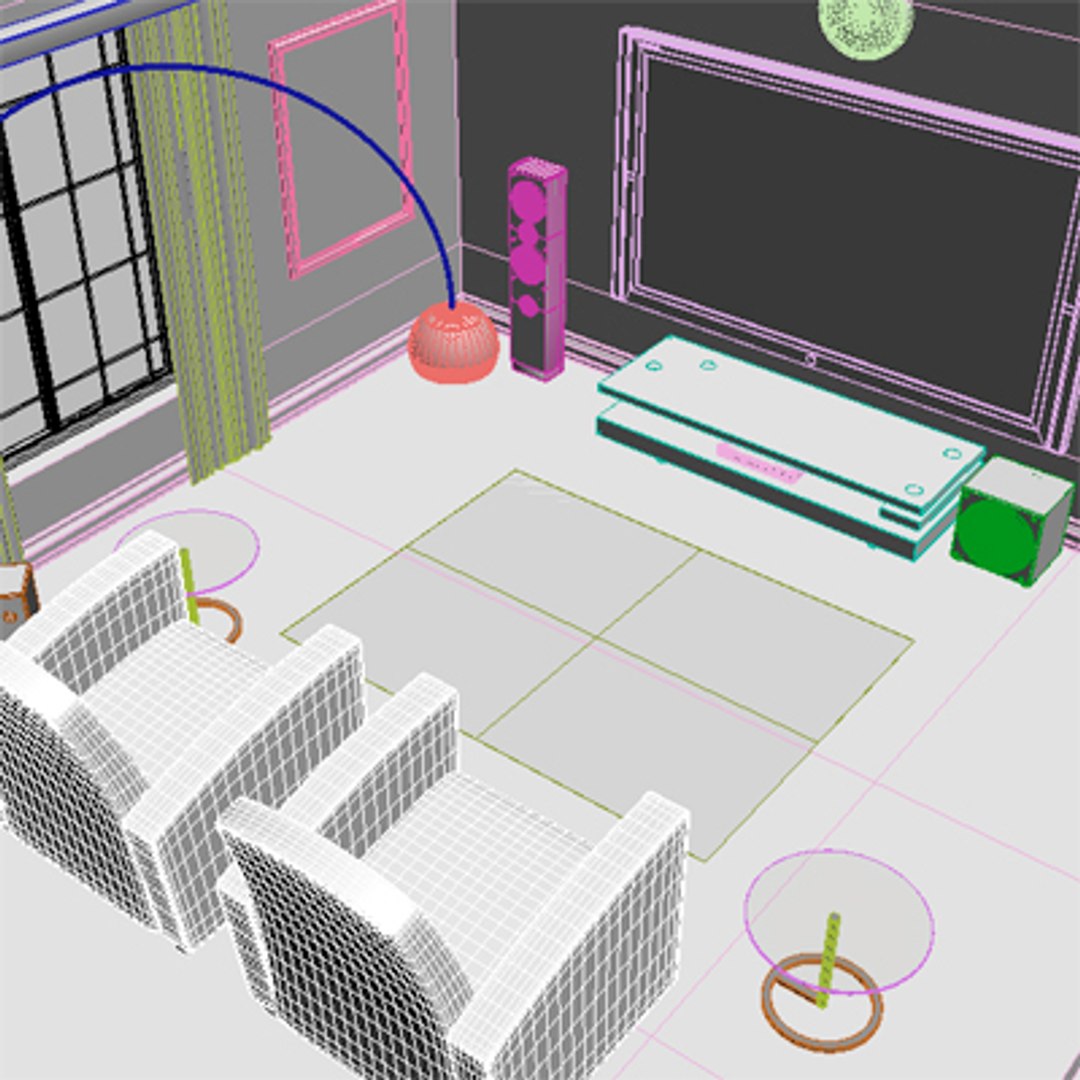 3d Model Living Room