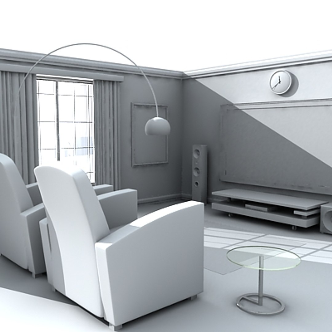 3d Model Living Room