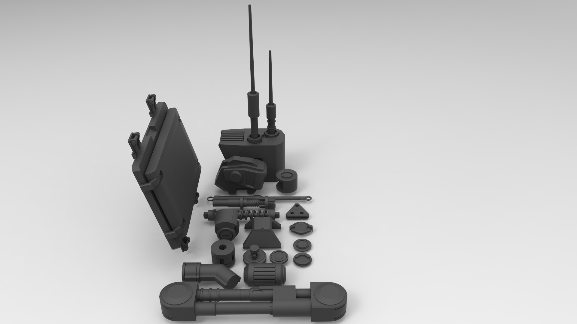 Sci-fi Kit Bash 3D - TurboSquid 1244625